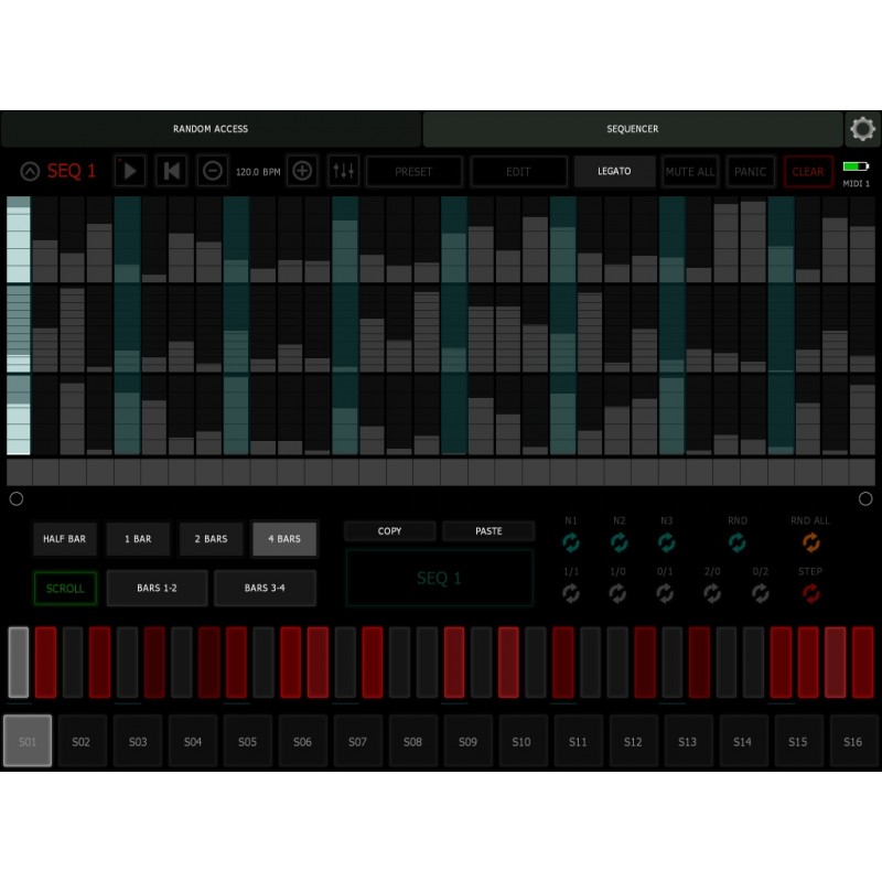 Lemur Midi Step Sequencer 16